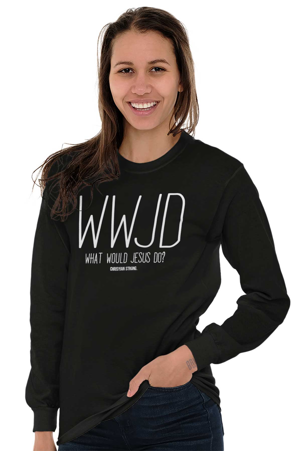 WWJD Long Sleeve Tee | – Christian Strong