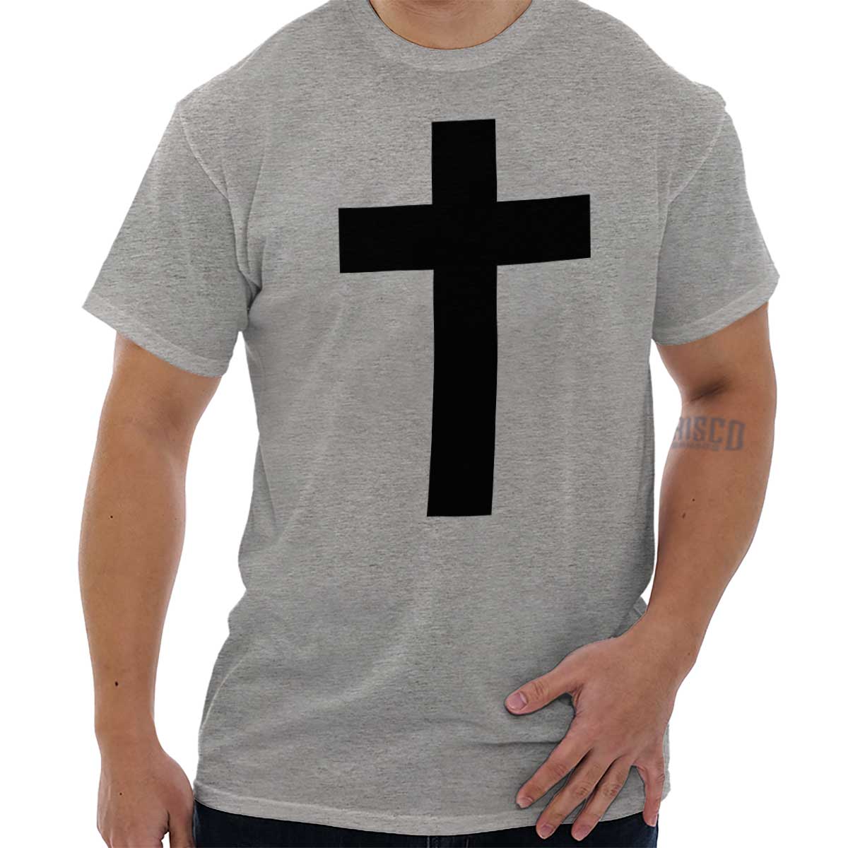 Cross Heavy Cotton Tee | – Christian Strong