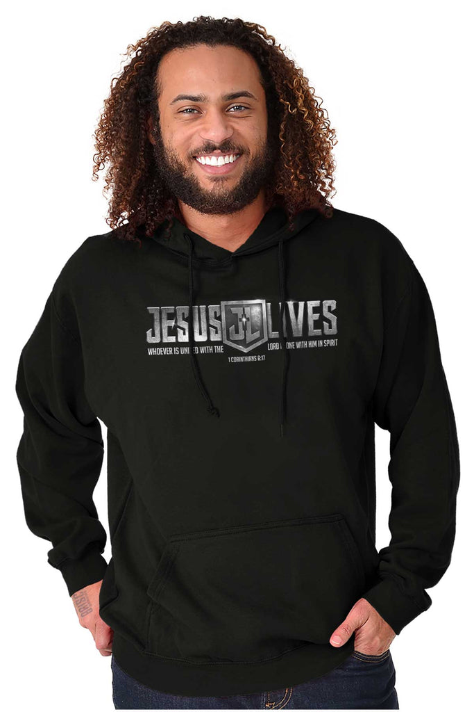 Jesus Lives Pullover Hooded Sweatshirt | – Christian Strong