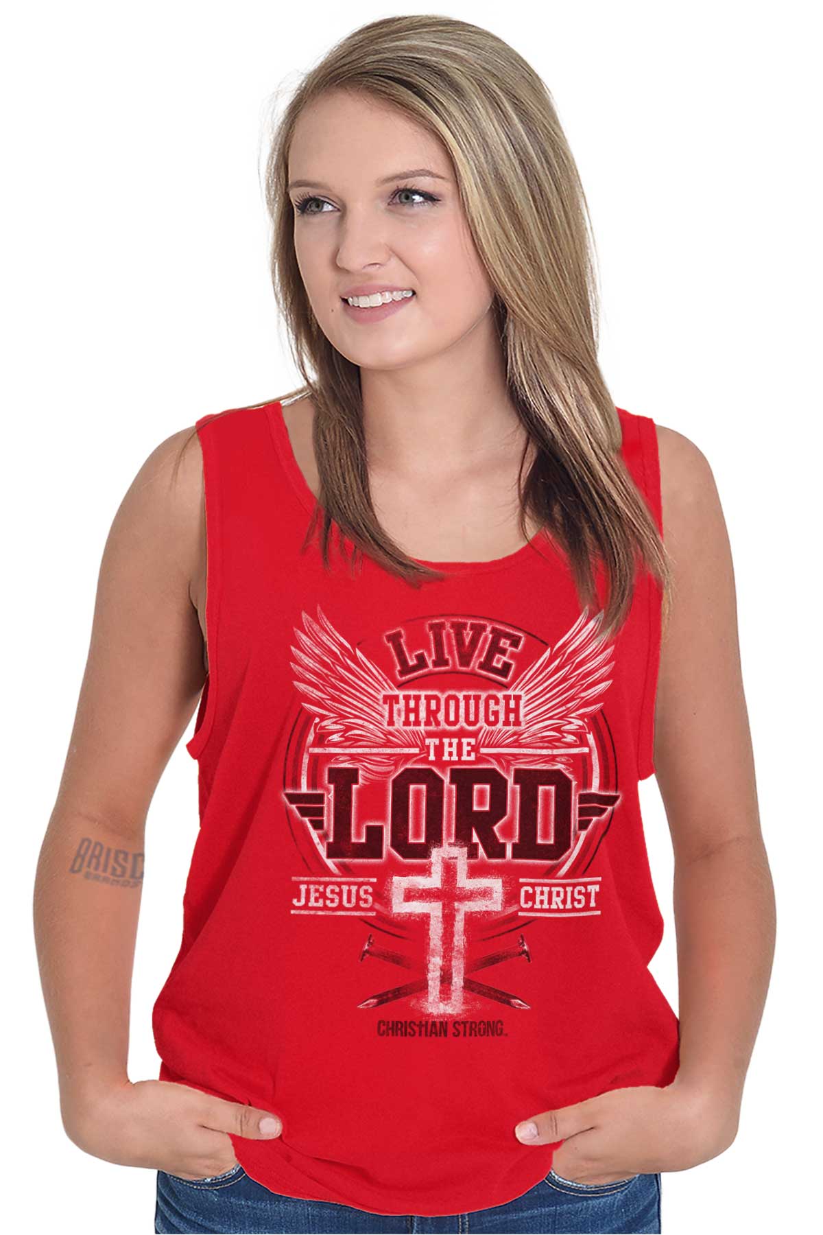 Through the Lord Tank Top Ultra Cotton | – Christian Strong