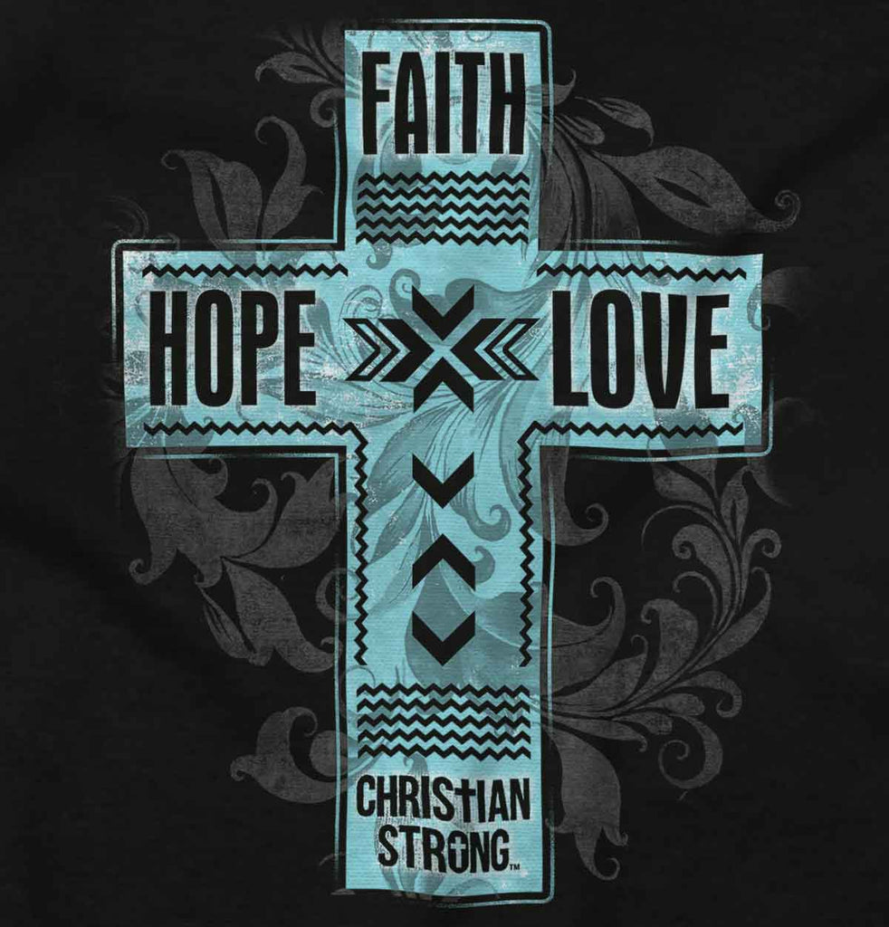 Faith Hope Love Full Zip Hooded Sweatshirt | – Christian Strong