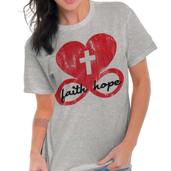 Faith Hope Heavy Cotton Tee | – Christian Strong