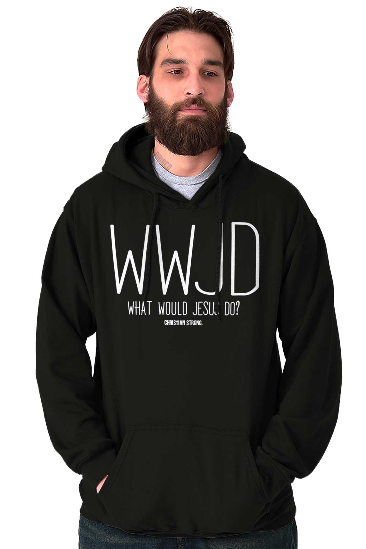 WWJD Pullover Hooded Sweatshirt | – Christian Strong