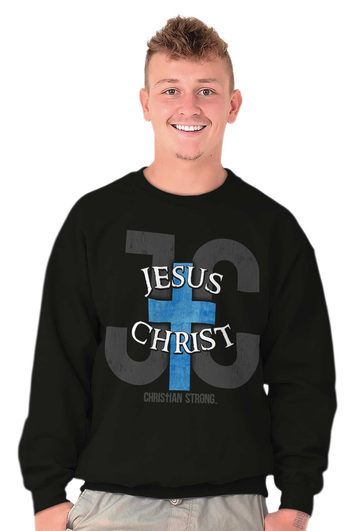 Jesus Christ JC Sweatshirt | – Christian Strong