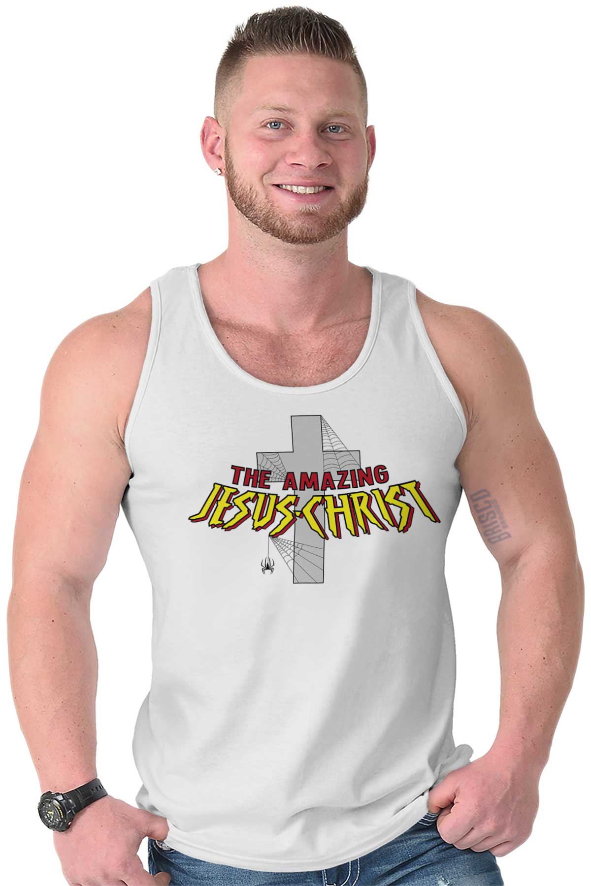 Amazing Jesus Christ Tank Top Ultra Cotton | – Christian Strong
