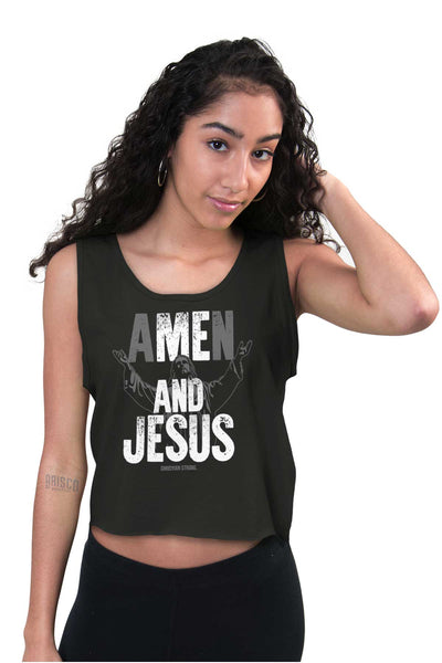 Me and Jesus Crop Top Tank |Christian Strong
