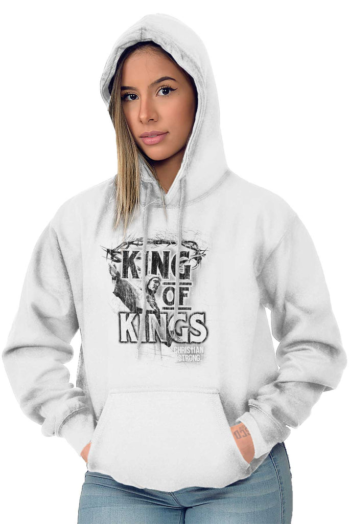 Christ King of Kings Pullover Hooded Sweatshirt | – Christian Strong