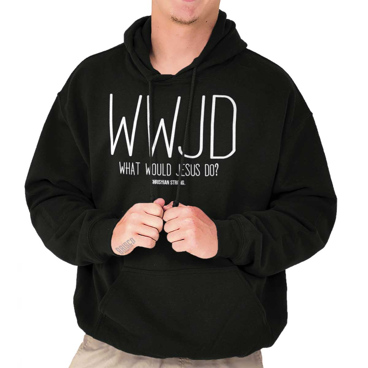 WWJD Pullover Hooded Sweatshirt | – Christian Strong