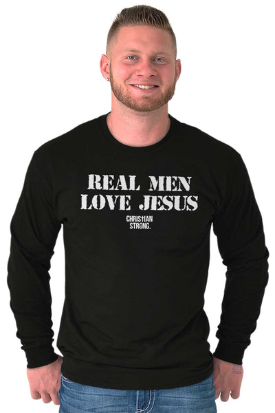 Real Men Love Jesus Long Sleeve Tee | – Christian Strong