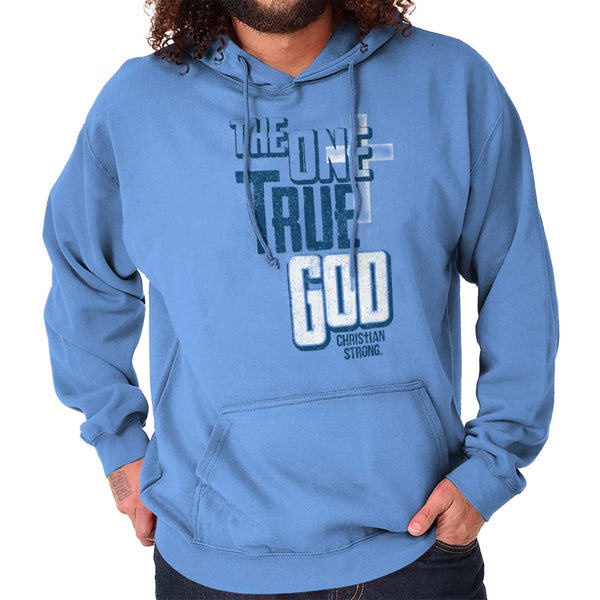 One True God Pullover Hooded Sweatshirt | – Christian Strong